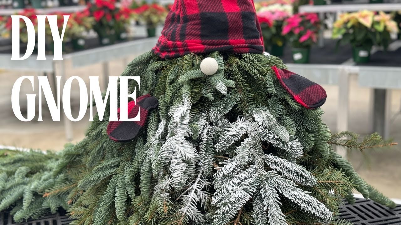 Creating an Evergreen Gnome Porch Pot - YouTube