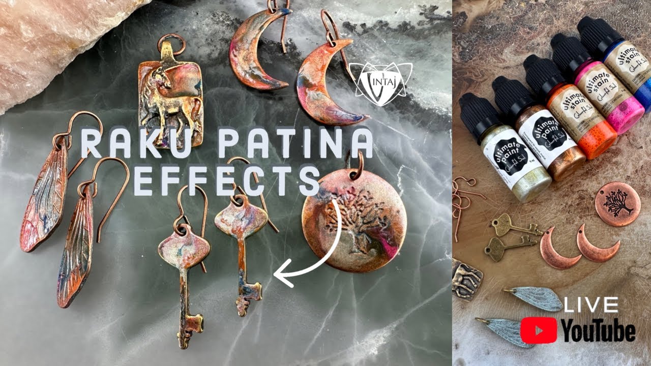 Raku Patina Effects on Pendants - YouTube