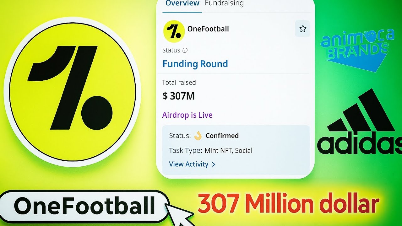 ONE FOOTBALL FREE AIRDROP 310M$ Funding 🤑 | Bilkul FREE AIRDROP hai ...