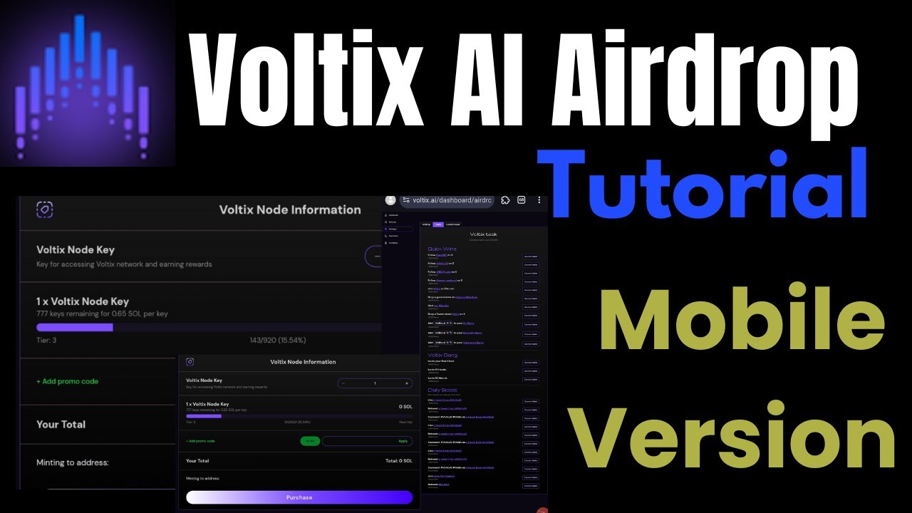 How to Join Voltix AI Airdrop Step by Step on Mobile - YouTube
