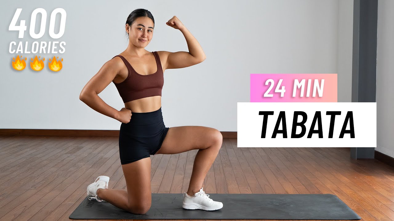 24 Min Tabata Hiit Workout Max Fat Burn Full Body No Equipment