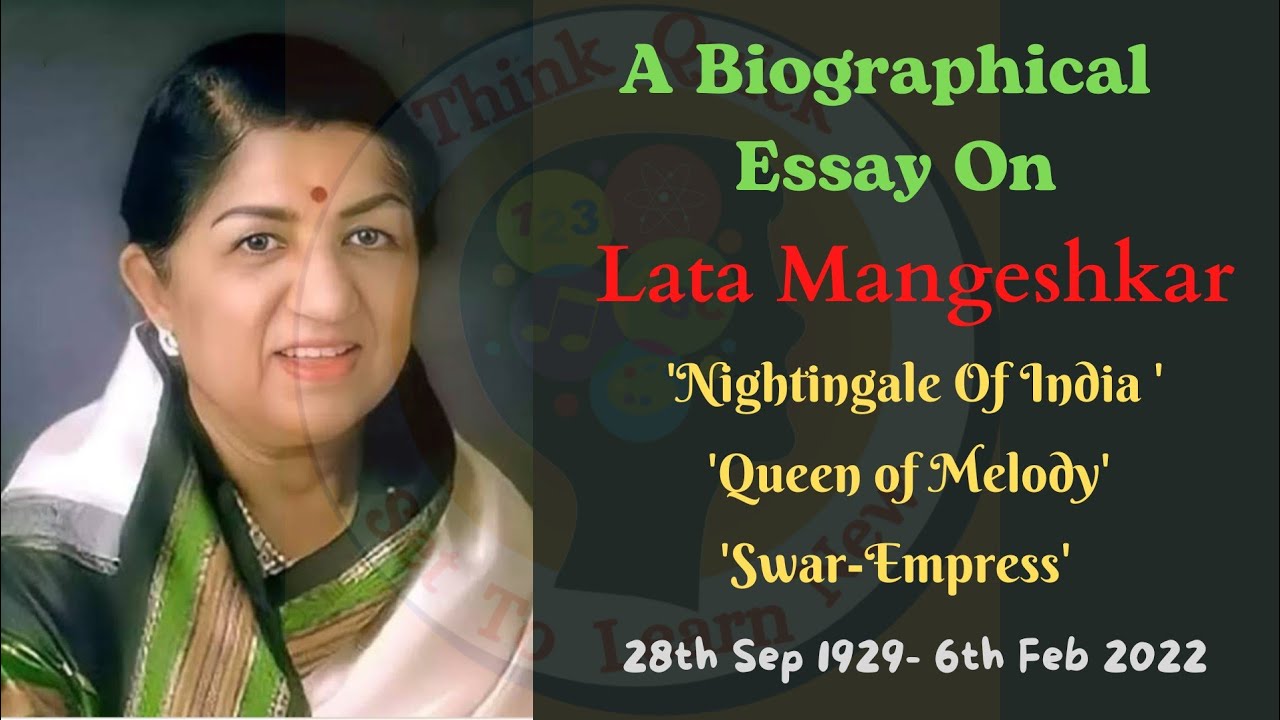 Guinness Record Lata Mangeshkar Biographical Essay | Nightingale Of ...