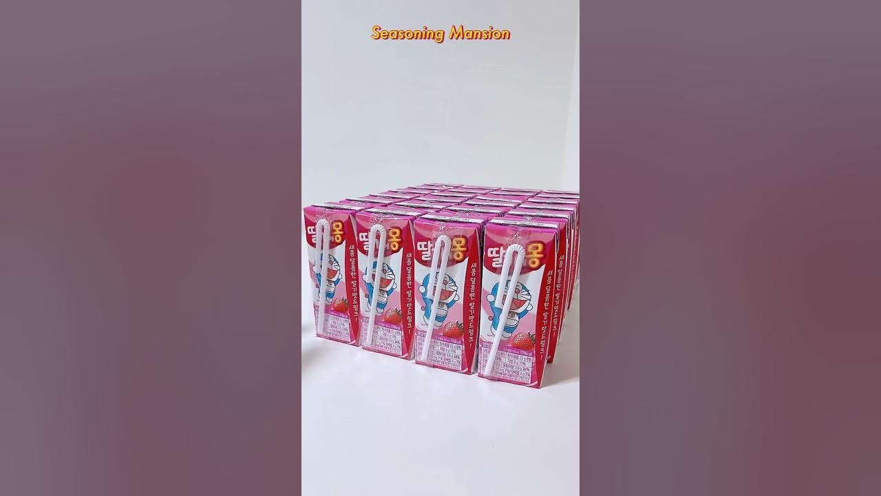 남양 딸기에몽 190ml - YouTube