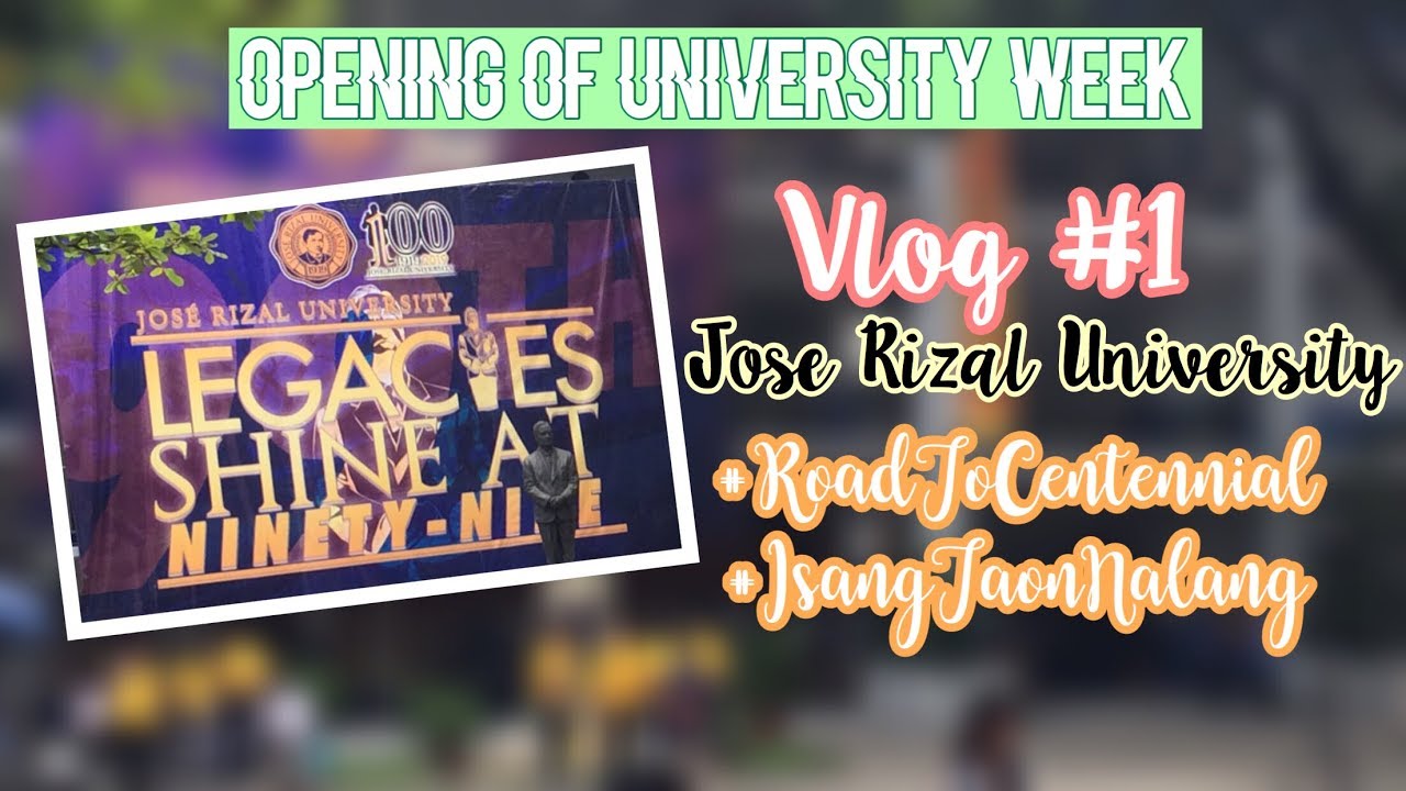 Vlog #1 | Opening of University Week @ JRU - YouTube