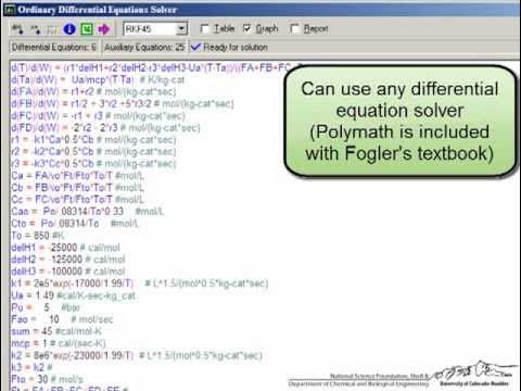 Multiple Reactions in PBR Part 2 - YouTube