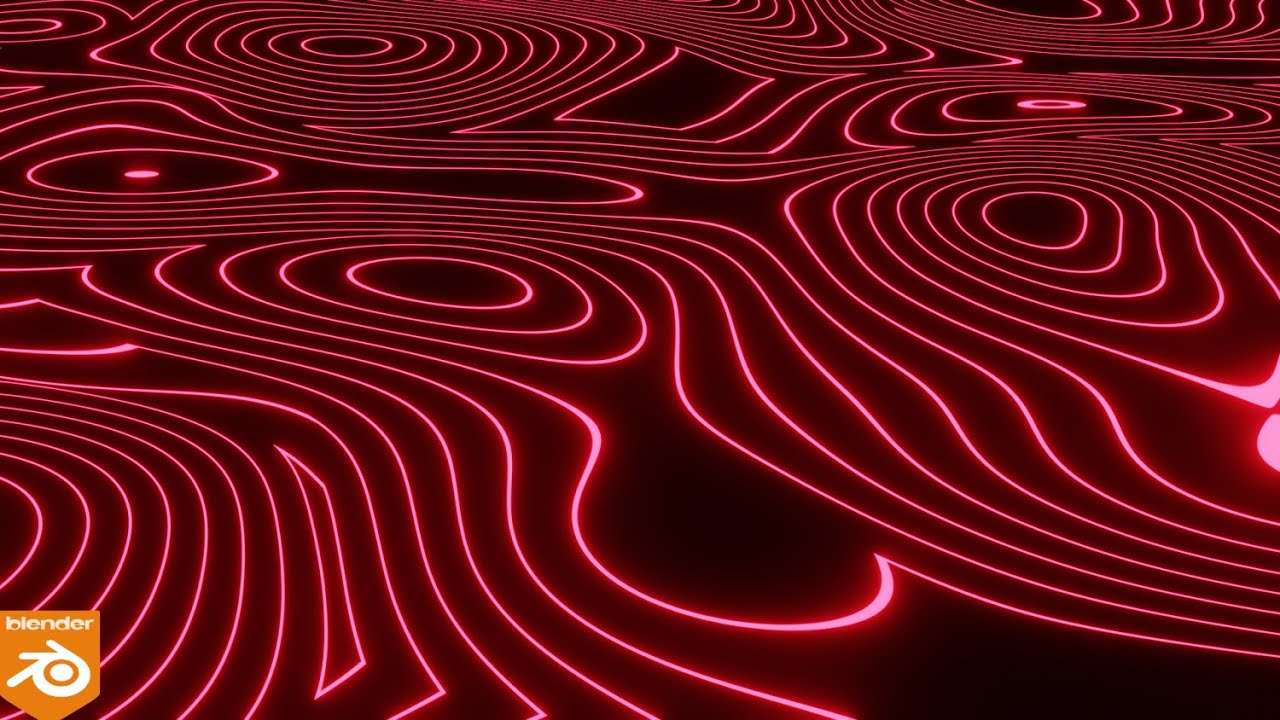 Abstract Animated Wallpaper in Blender - YouTube