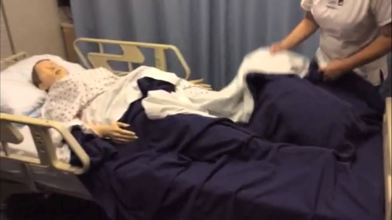 CNA Skill: Applying One Knee High Elastic Stocking - YouTube