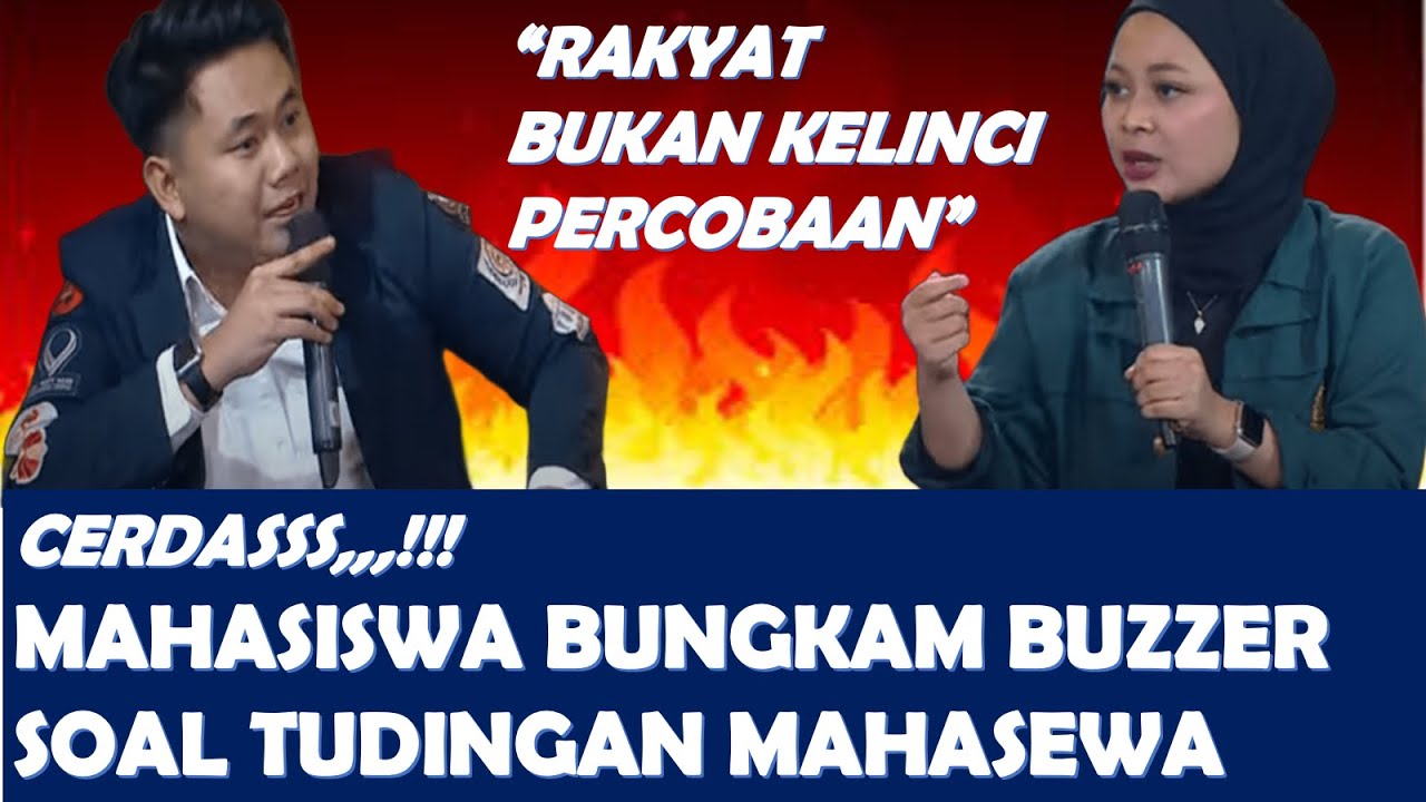 CERDAS,,! DUA MAHASISWA NI BUNGKAM PARA BUZZER DI ILC #demomahasiswa #bemsi #bem - YouTube