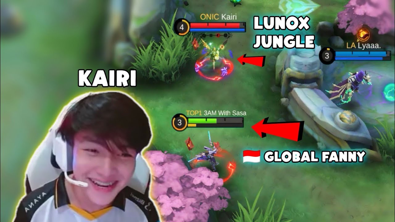Onic Kairi Met 🇮🇩 Global Fanny On His M4 Signature Lunox Jungle..😲 ...
