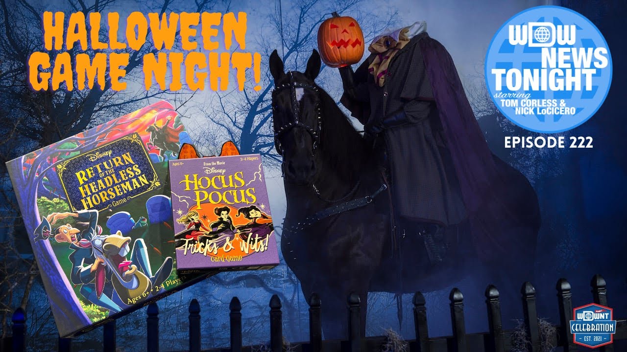 EPCOT 40th Trivia, Halloween Game Night with The Headless Horseman & Hocus Pocus, Toodles ...