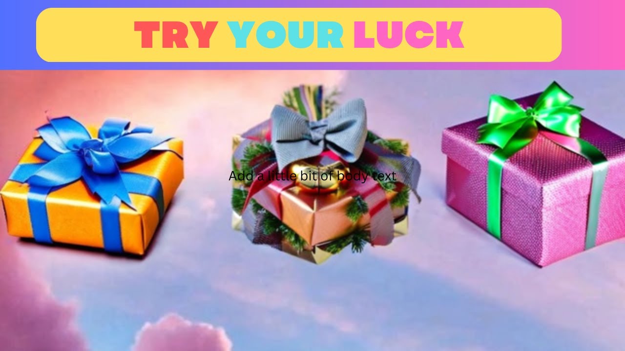 PICK YOUR GIFT BOX: ARE YOU LUCKY OR NOT?? - YouTube