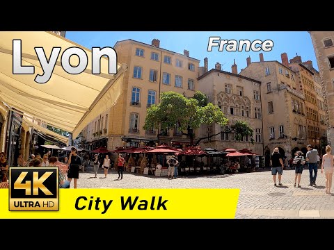 Lyon - Part 2, France - Old Town | Walking Tour (4K UHD & 60 fps) with ...