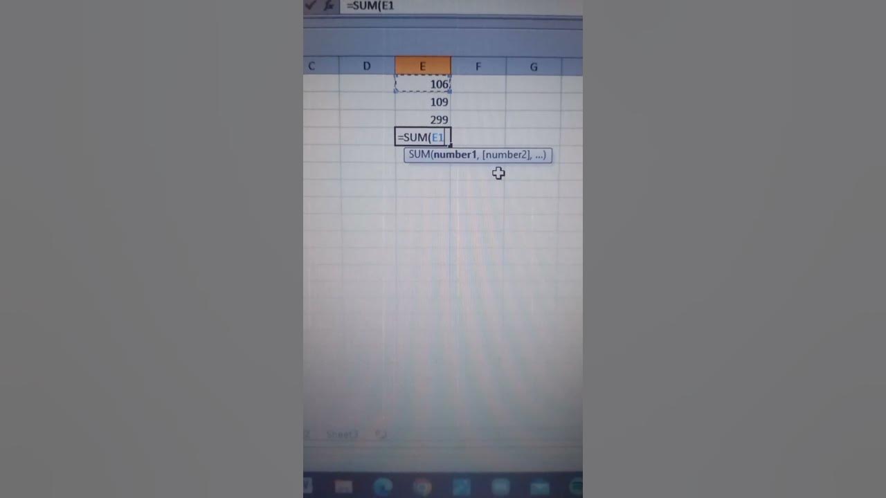How To Calculate Sum In Excelexcel Part 8computer With Jyotsna Computereducational Exceltips