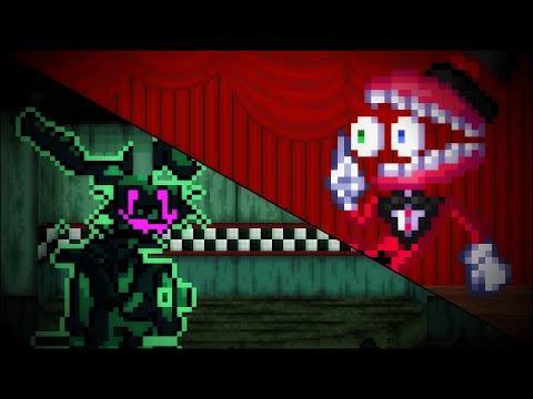 Glitchtrap/Springtrap vs Caine (FNAF vs Amazing Digital Circus)
