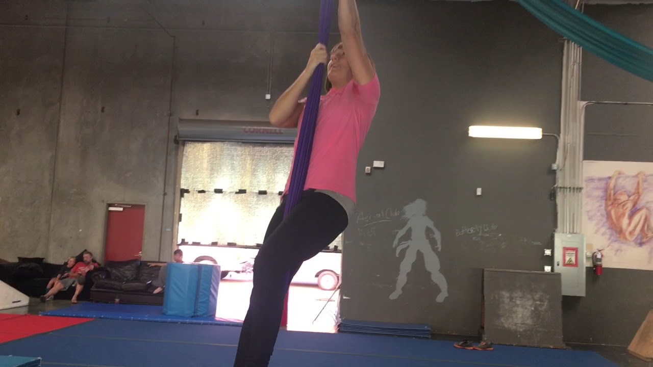 Basic Climb - Aerial Silks - YouTube