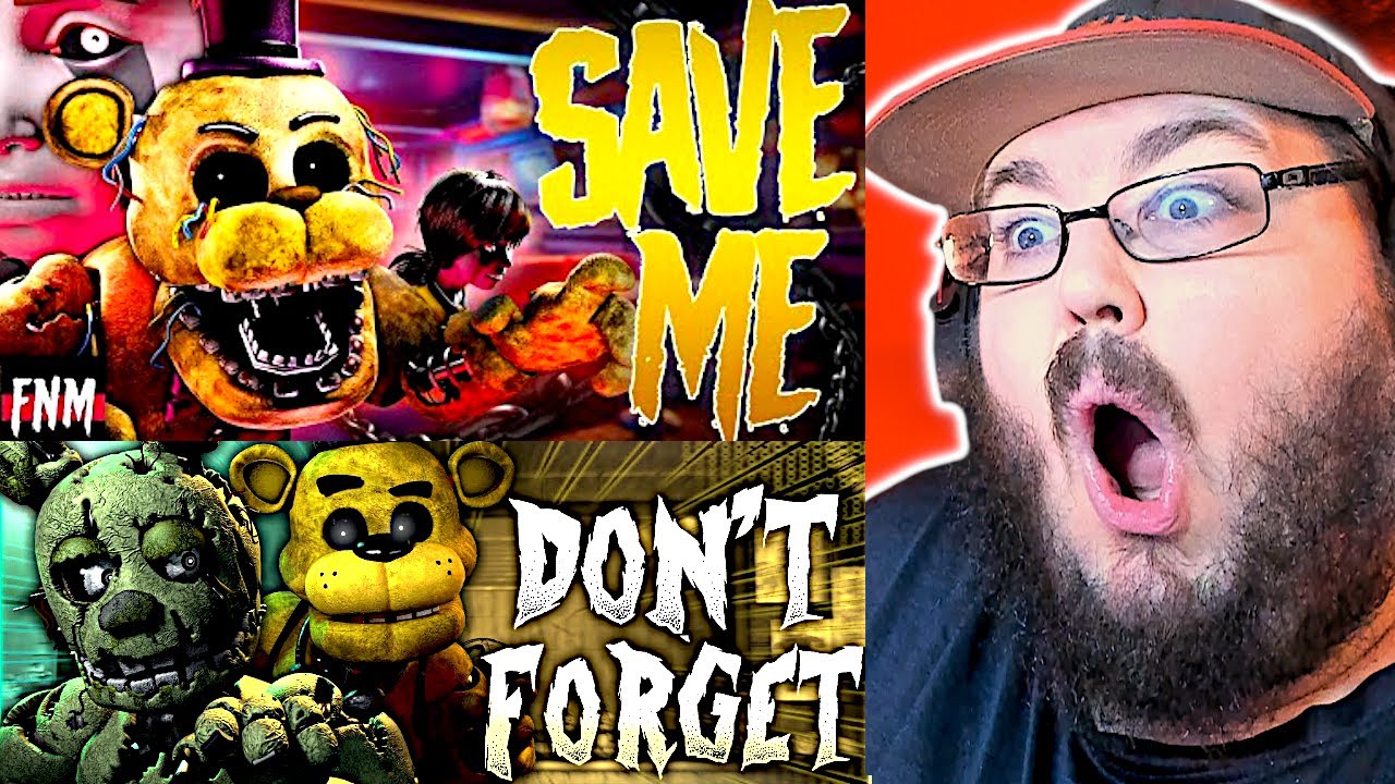 FNAF SONG "Save Me" (ANIMATED) & FNAF COLLAB "Don't Forget" #FNAF ...