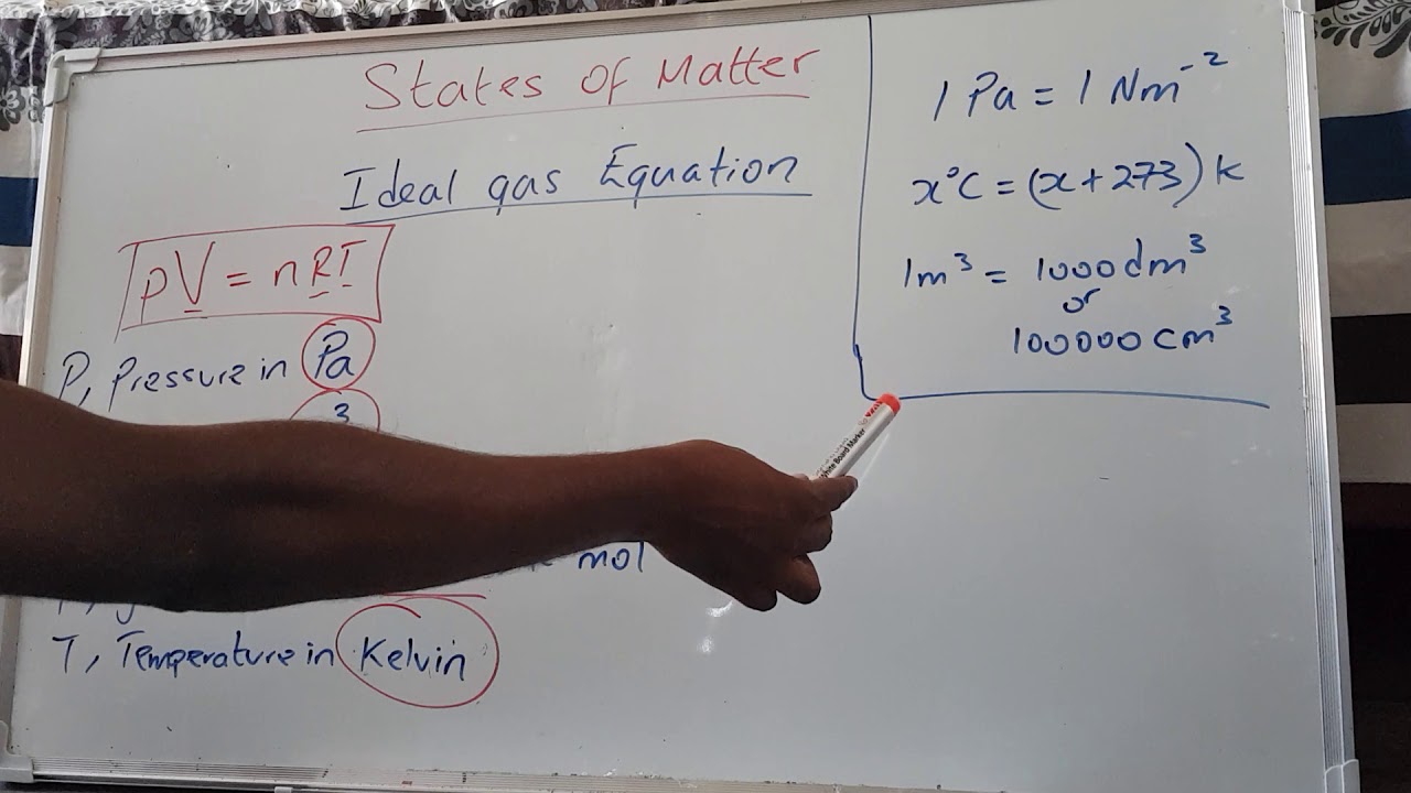 Ideal gas equation formula(1) - YouTube