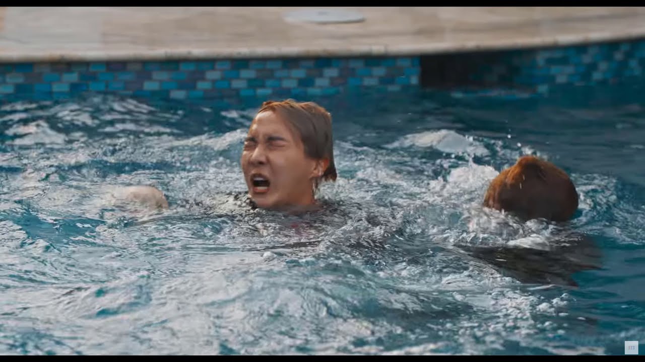 SUGA drinking wine while JHOPE drowns - YouTube