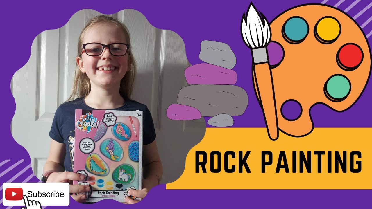 Rock Painting, Arts and Crafts At Home. Step By Step - YouTube