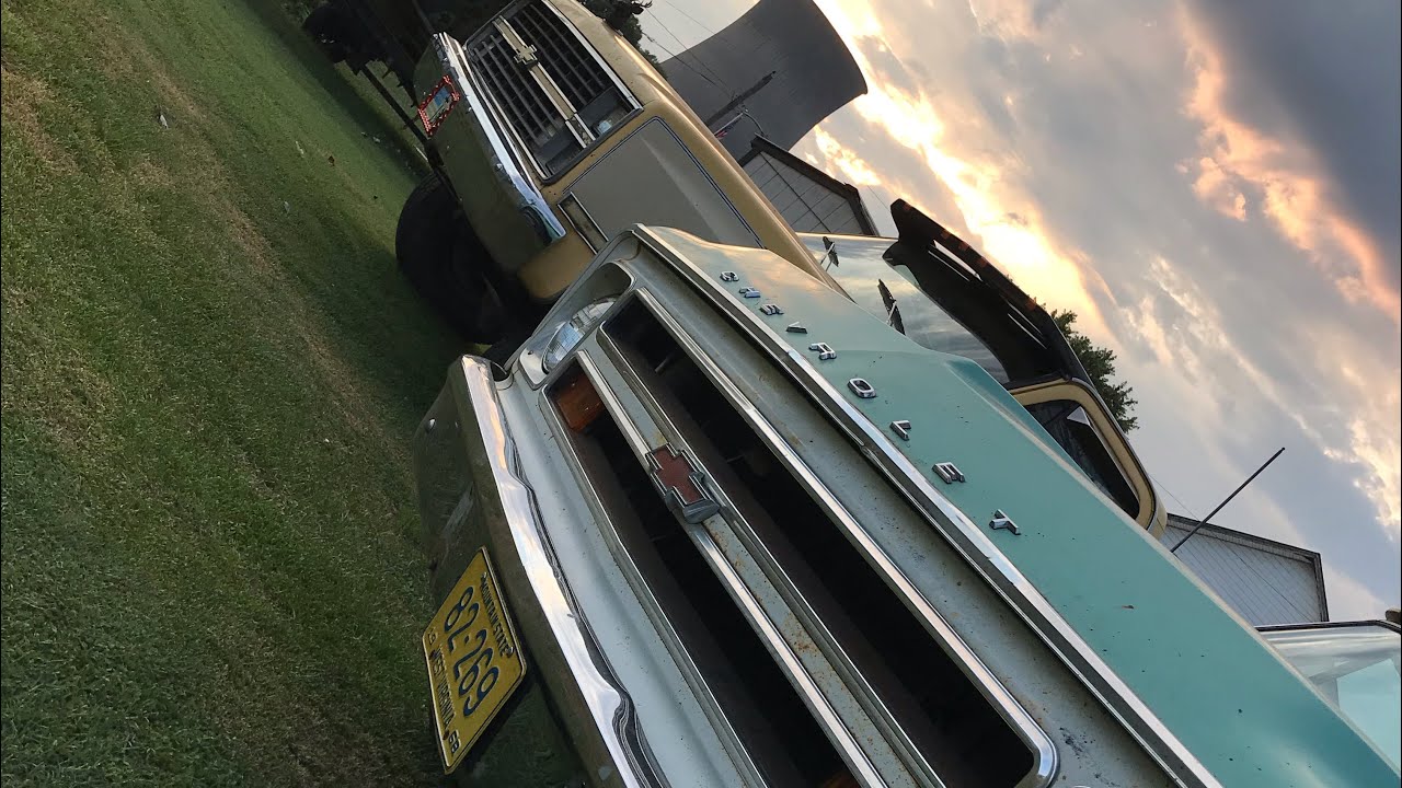 New headliner and seat in the 84 square body! - YouTube