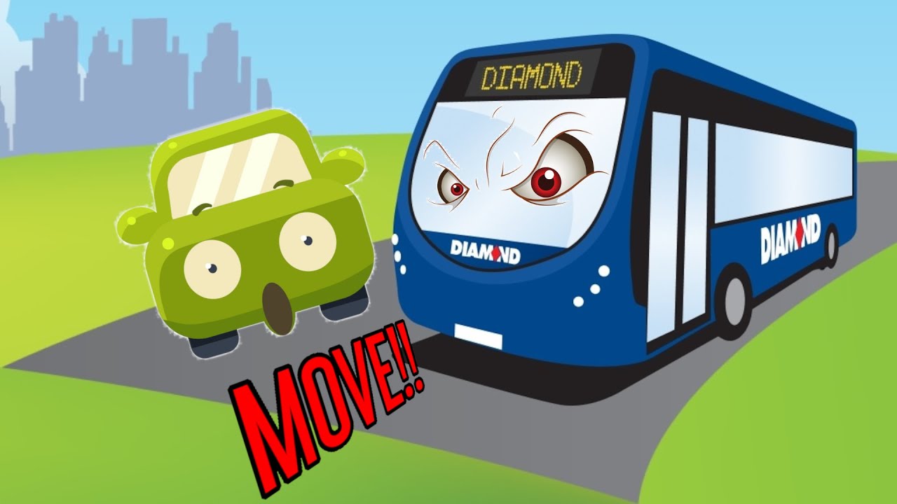 Diamond Bus Driver Not Checking Their Mirror Before Changing Lanes ...