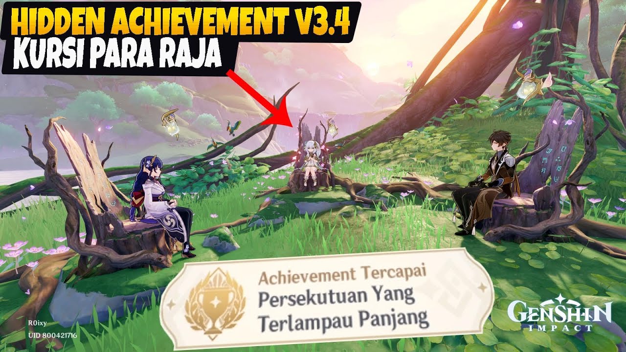 Hidden Achievement Duduk di Kursi Para Raja - Genshin Impact v3.4 - YouTube