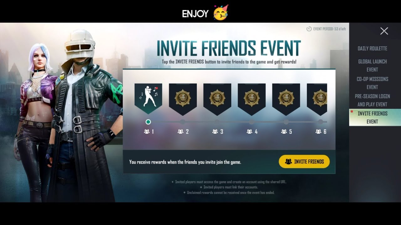 Pubg New State Invite Friends Event | Free Emote Trick! - YouTube