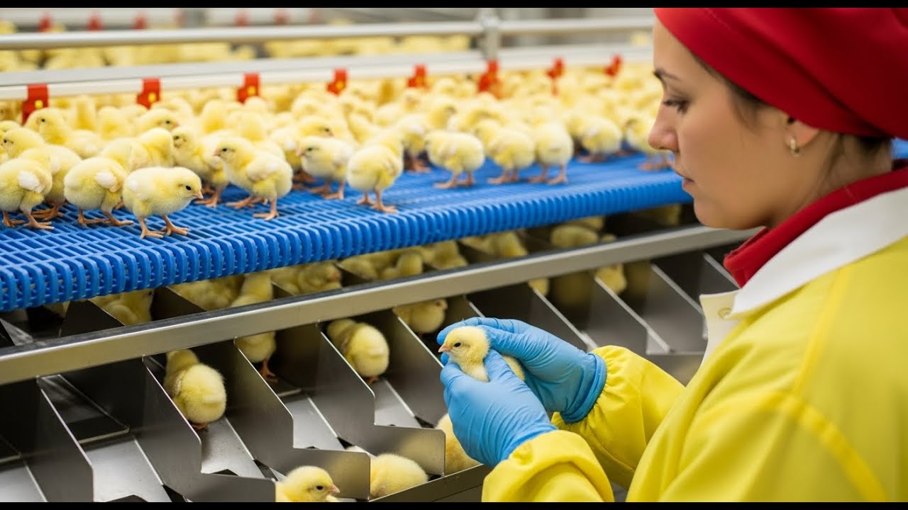 Chicken Mega Factory: Behind the Scenes of Modern Chicken Farming - YouTube