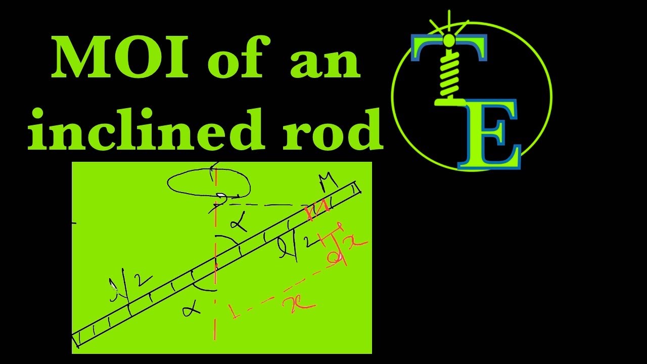 MOMENT OF INERTIA OF A INCLINED ROD - YouTube