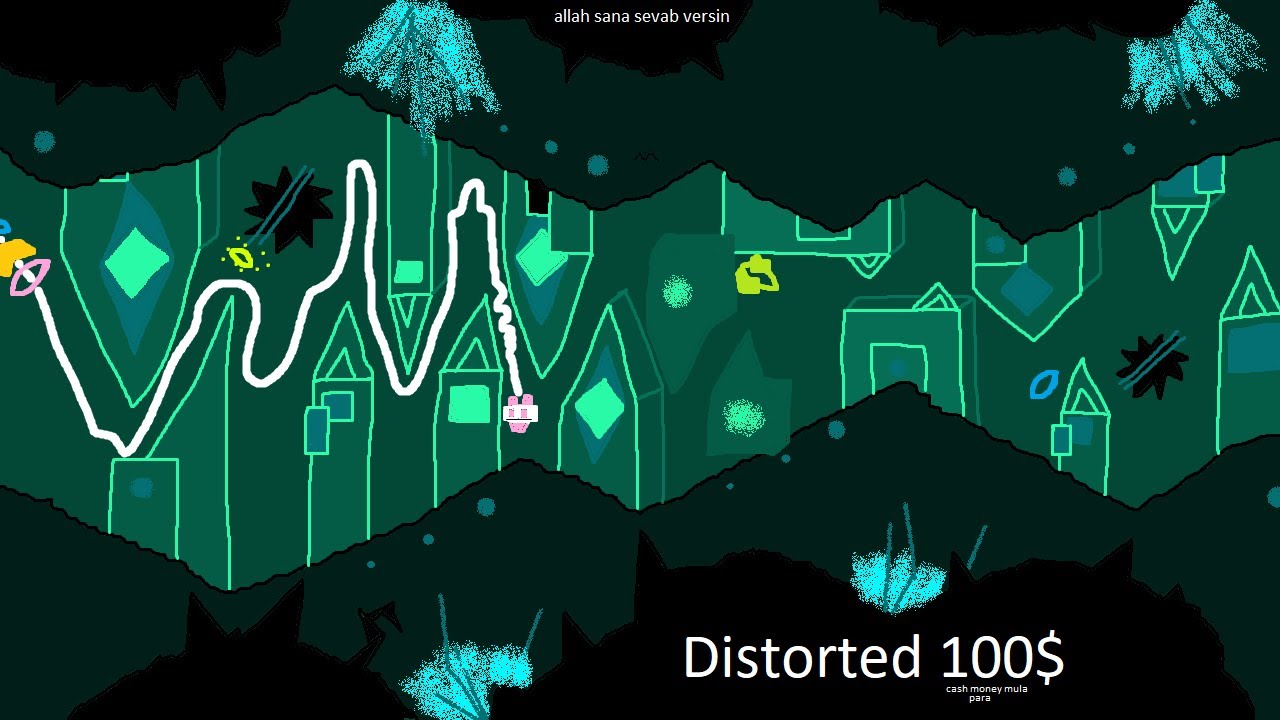 Distorted 100% [Extreme Challenge] by NineDice | Geometry Dash - YouTube