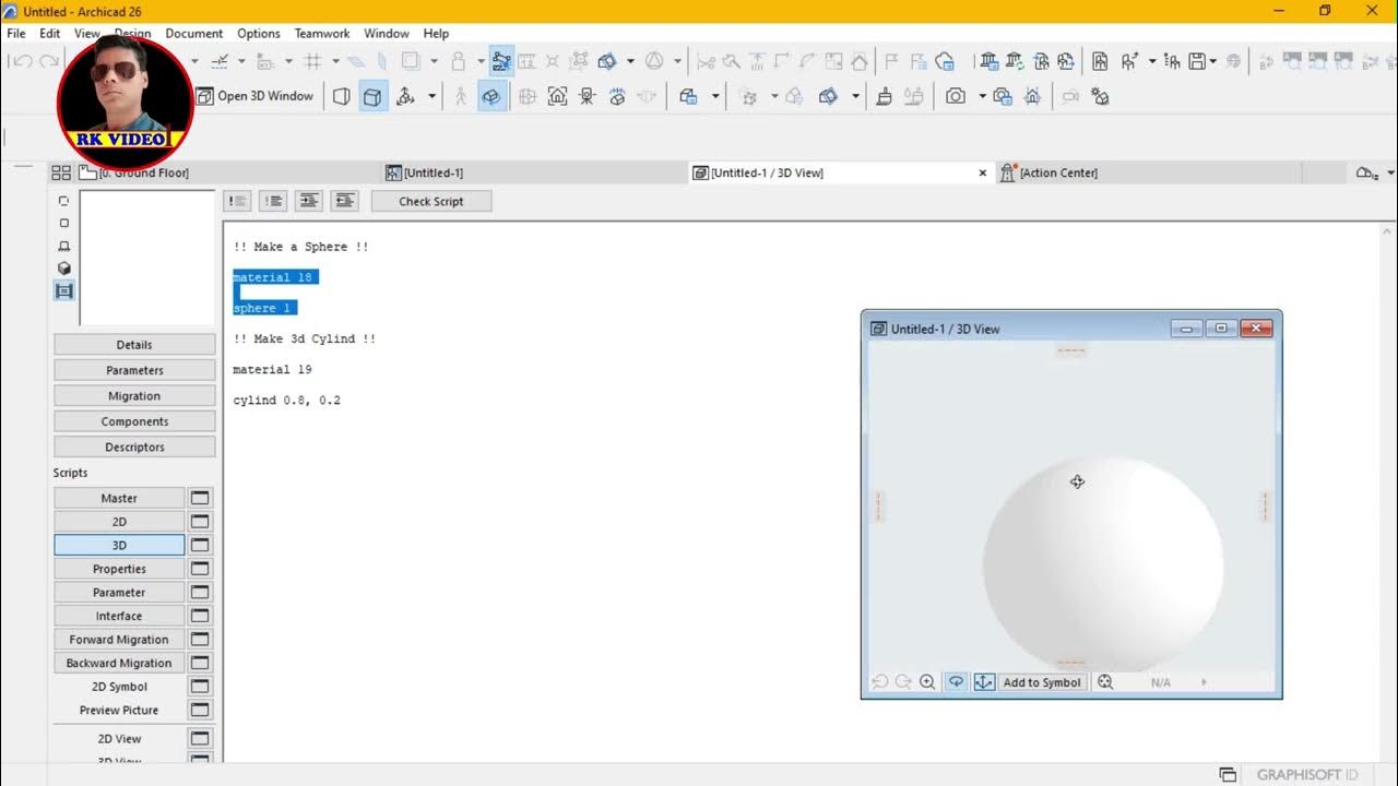 | Archicad Tutorial | - |3D GDL Script Code Tips | Useful video | rkvideo1 | - YouTube