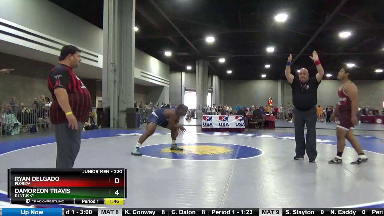 Junior Men 220 Ryan Delgado Florida Vs Damoreon Travis Kentucky - YouTube