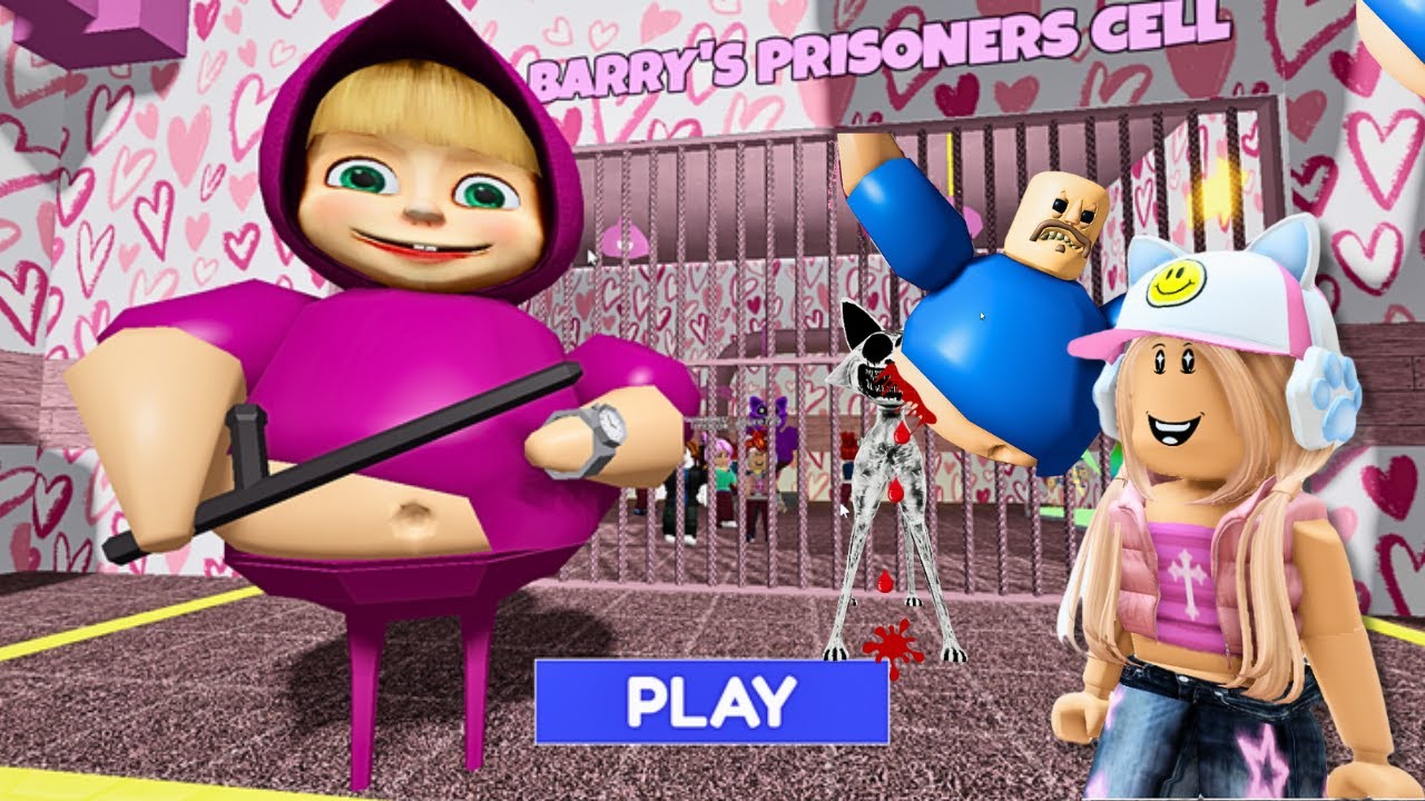 RUSSIAN GIRL PRISON RUN Obby New Update Roblox -All Bosses Battle ...
