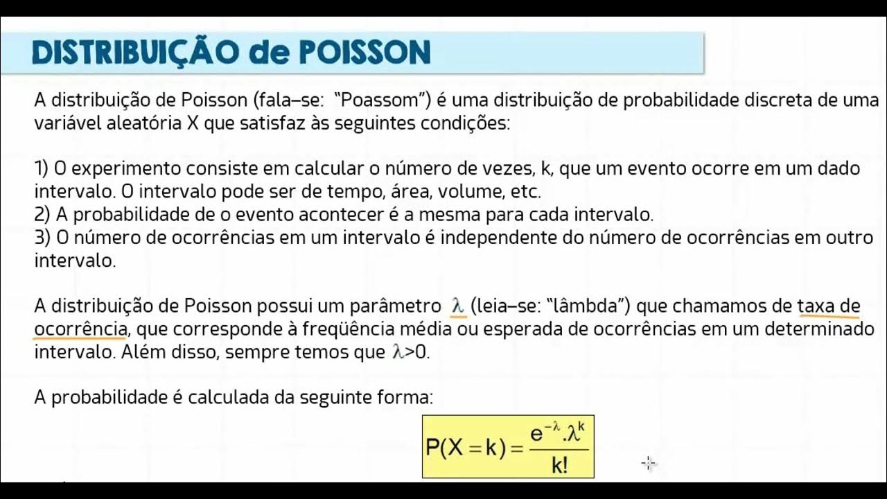 Distribuição de Poisson - YouTube