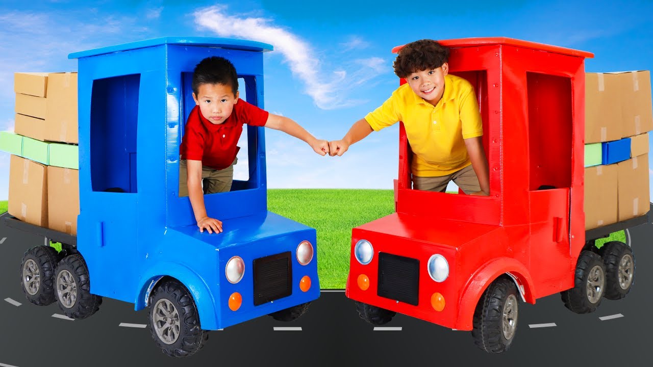 Eric & Kaden Moving Truck Adventure with Uncle Chip! - YouTube