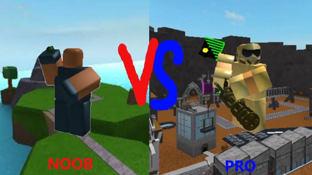 Noob Vs Pro Roblox Tower Battles (Co-Op) - YouTube