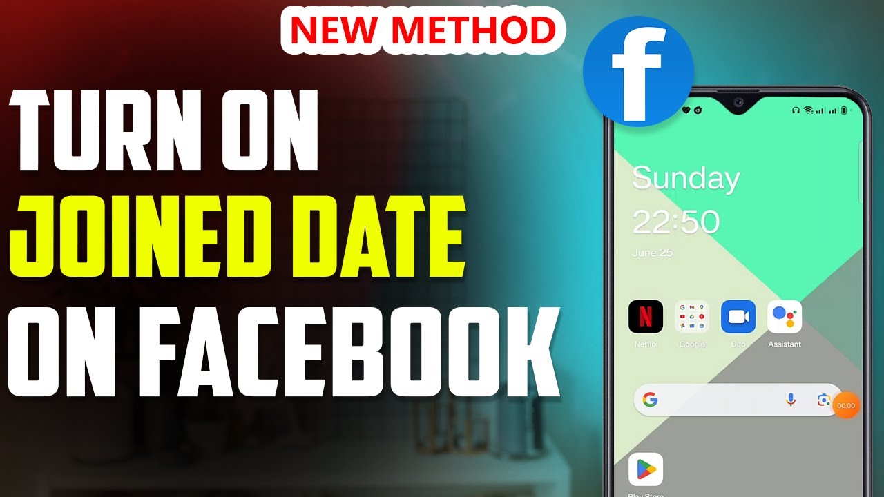 how to turn on joined date on Facebook 2023 - YouTube