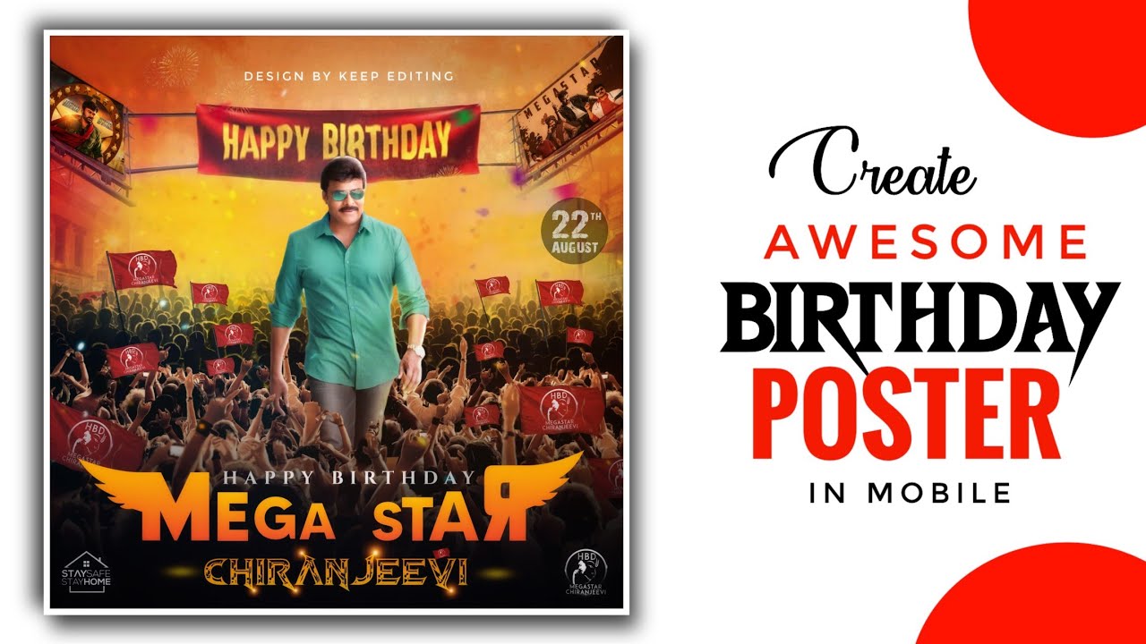 Mega Star Chiranjeevi CDP editing in PicsArt App | cdp editin in picsart | Birthday Poster ...