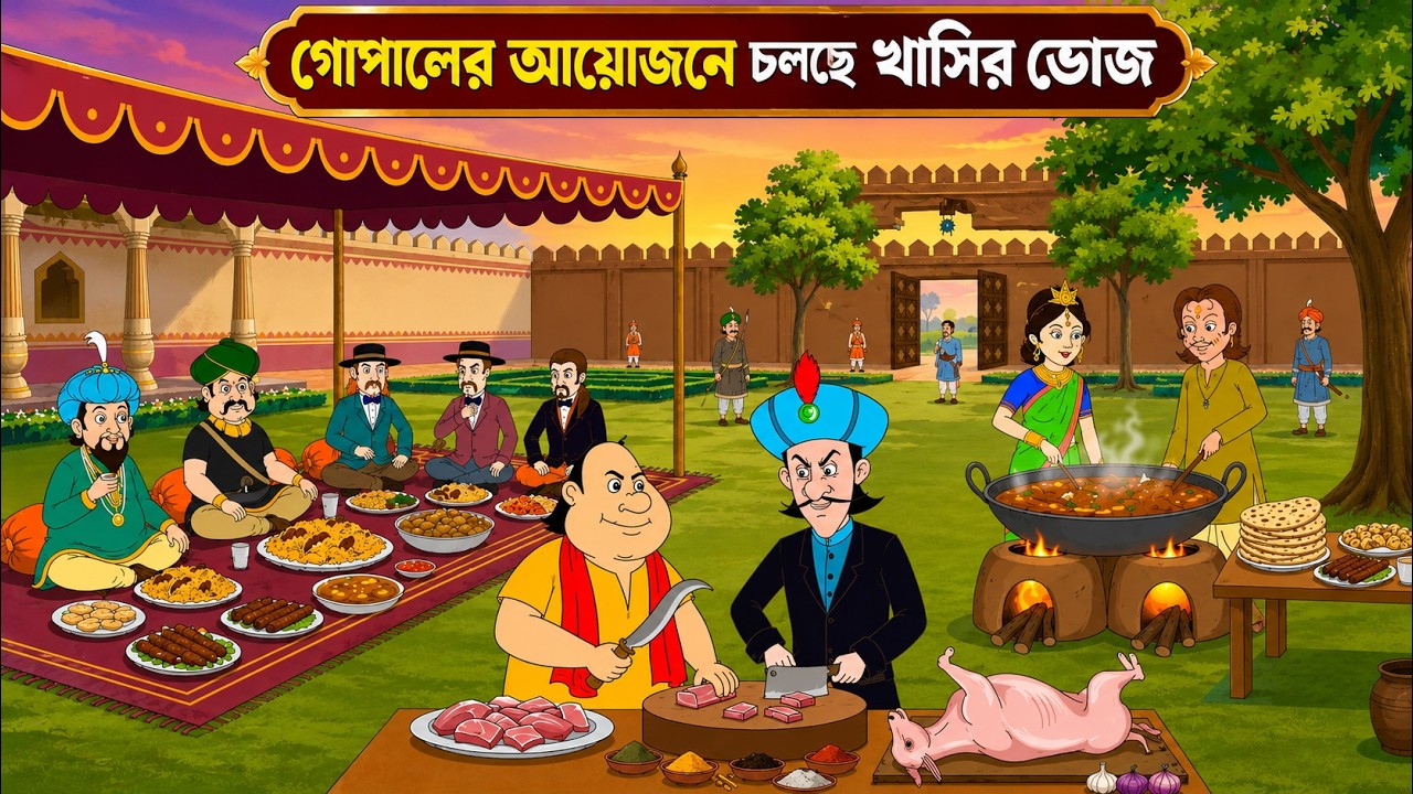 গোপালের আয়োজনে চলছে খাসির ভোজ | gopal bhar new episde | gopal bhar ...