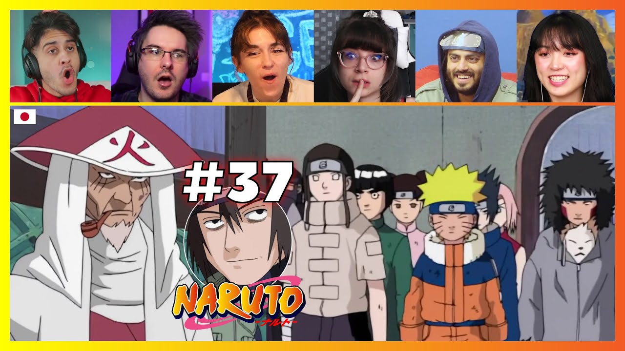 Naruto Episode 37 | Rookie Nine Together | Reaction Mashup ナルト - YouTube
