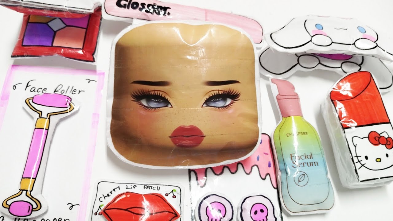 [🌺Paper diy🌺] Roblox Skincare & Makeup ASMR | Satisfying | Squishy ...
