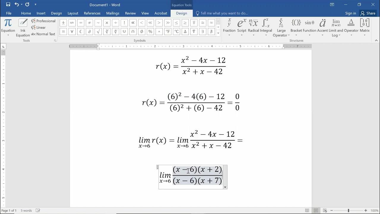 Calculus 1 Section 1.3i Find Limits Analytically - YouTube