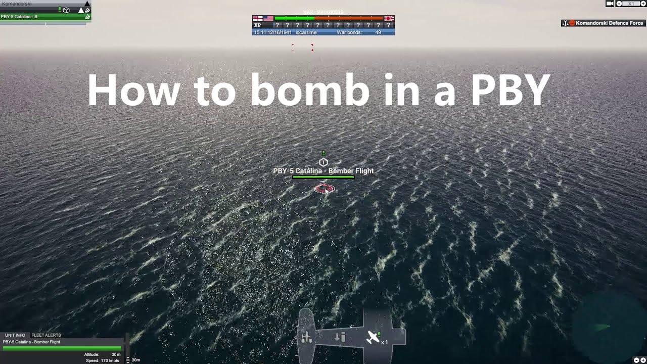 Victory at Sea Pacific: How to bomb with a PBY-Catalina. - YouTube