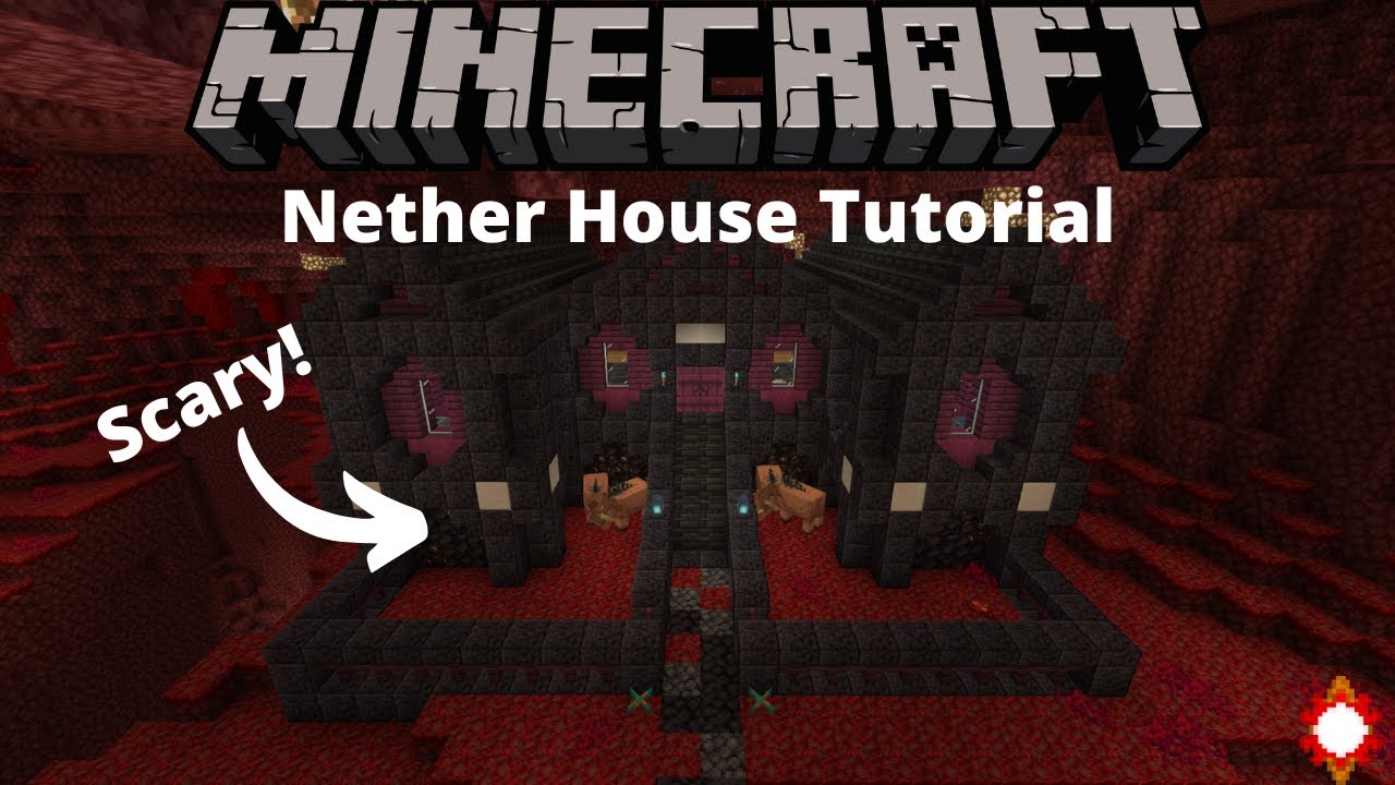 Minecraft How to Build a Nether House -Tutorial- - YouTube