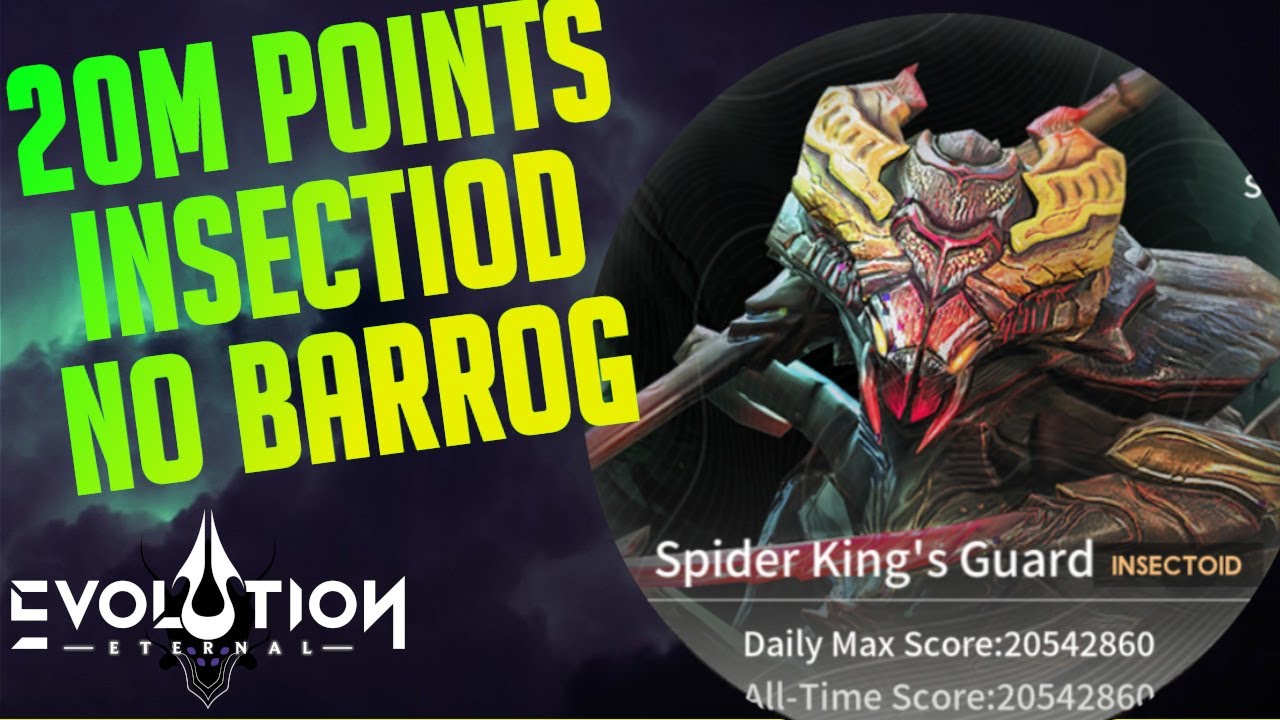 Insectoid 20M Points Guide! Spiders King Guard new Bugmaster! Endless ...