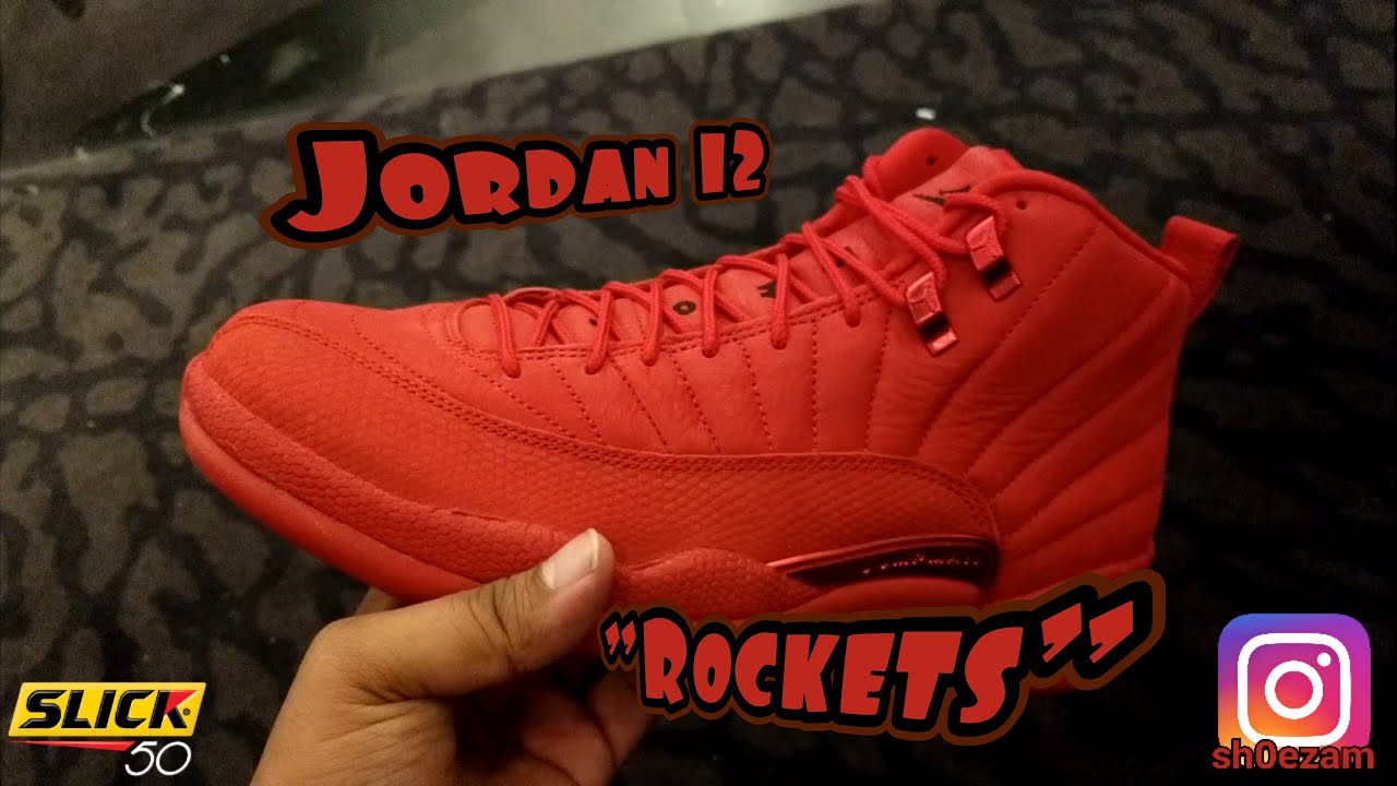 Quick Shot: Jordan 12 "Rockets" 🔥🔥🔥🔥 - YouTube