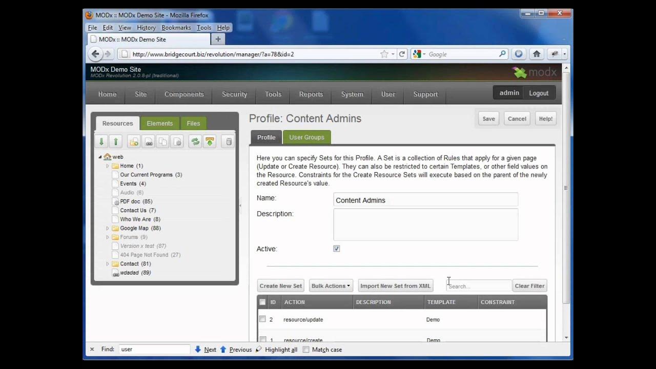 MODx Revolution Administration: Form Customization Overview - YouTube