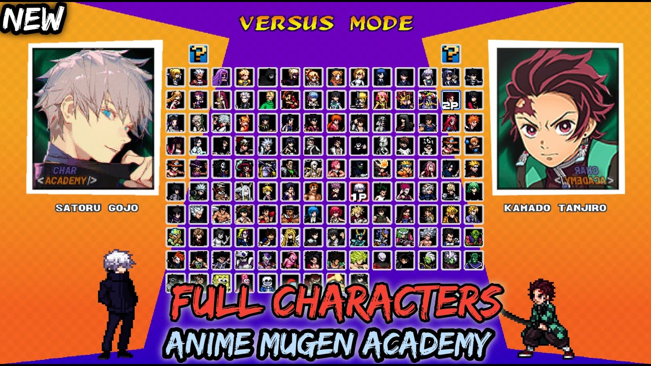 Anime Mugen Academy Full Characters [Android/PC] - YouTube