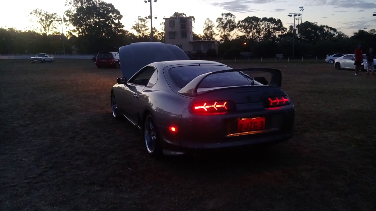 Toyota Supra Animated Turn Signals Downshift Beenleigh Feb 2017 - YouTube