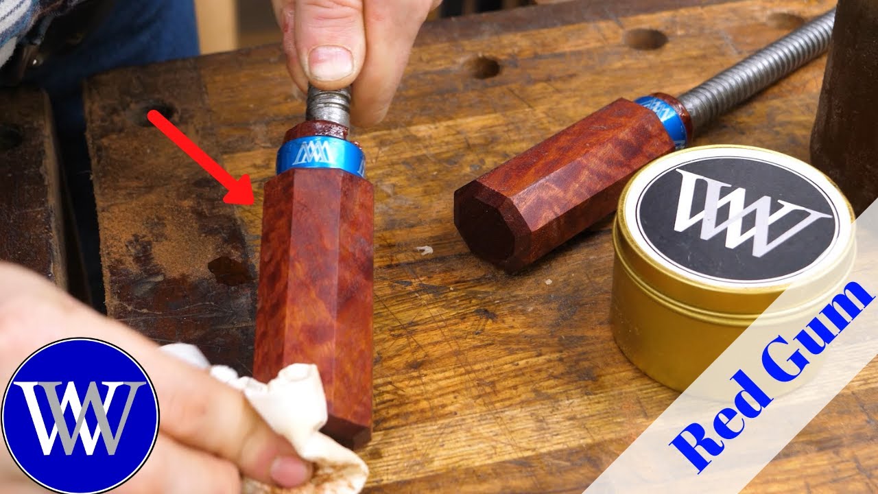 Working With Red Gum Clamp Handles - YouTube